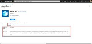 Create Azure Bot Service from Azure Portal - Dotnet Copilot